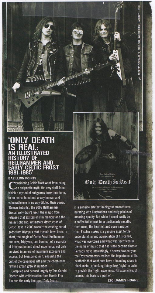Only Death Is Real Tom Gabriel Fischer Martin Ain Hellhammer Celtic Frost